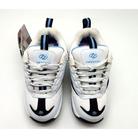 Heelys | Shoes | Heelys Blue White Leather Lace Up Skating Sneakers ...